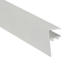 Dual purpose PVC edge trim for polycarbonate roof glazing bars