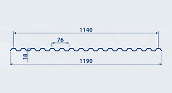 Box Profile Corrugated PVC Sheets : Greco profile sheets